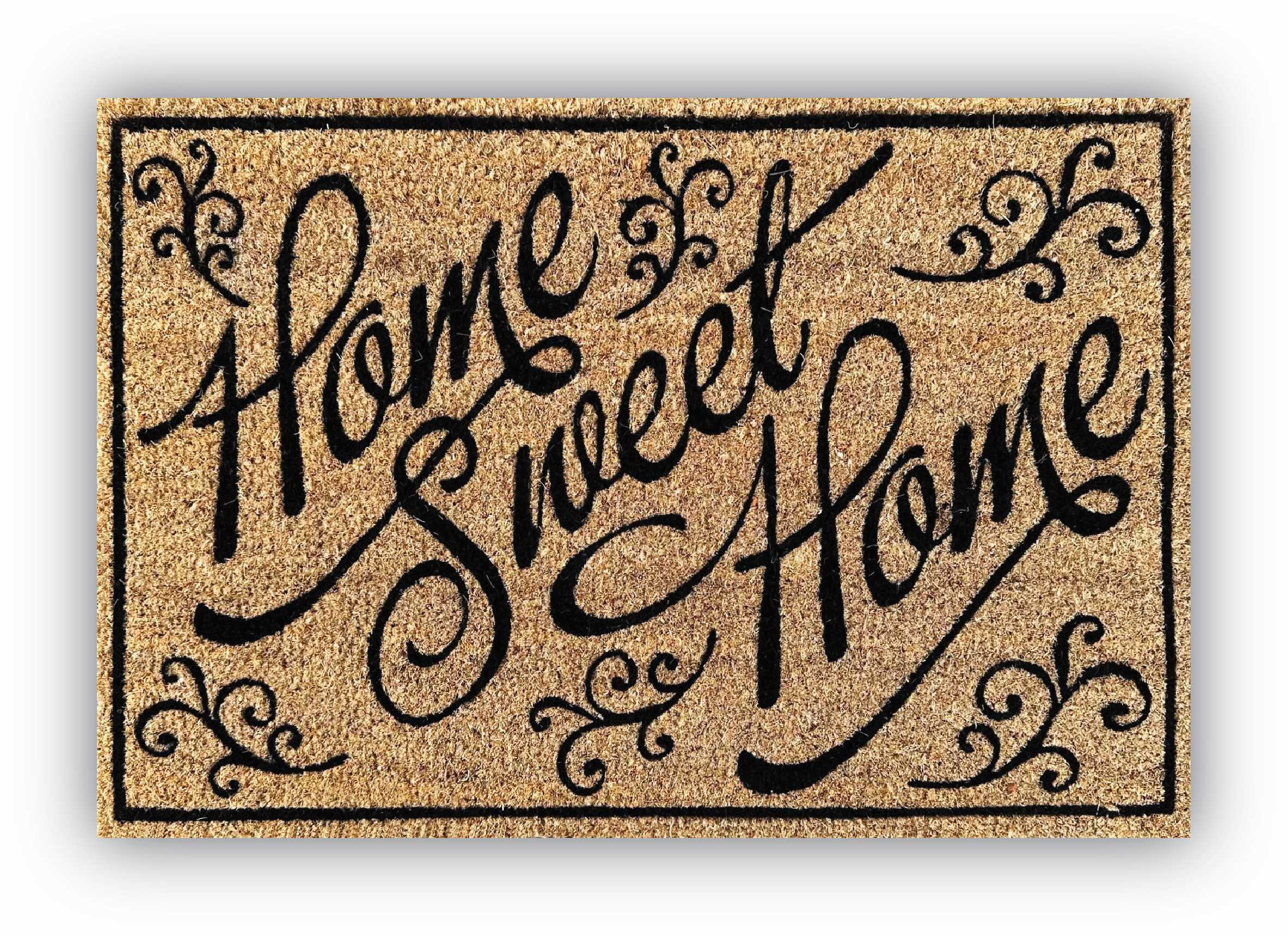COIR 40CM X 60CM HOME SWEET HOME MAT - jfmdistributors
